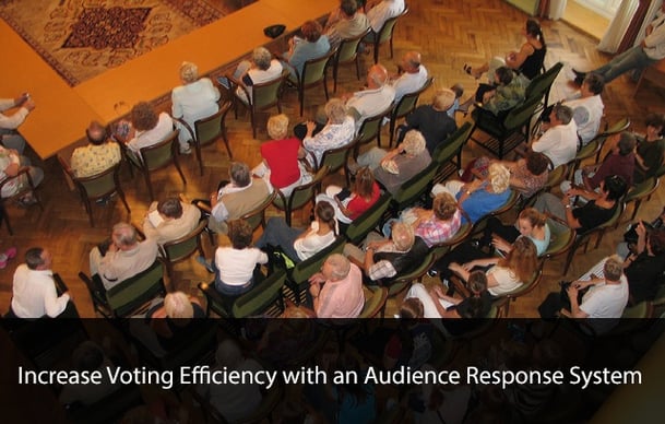 Increase Voting Efficiency With An Audience Response System